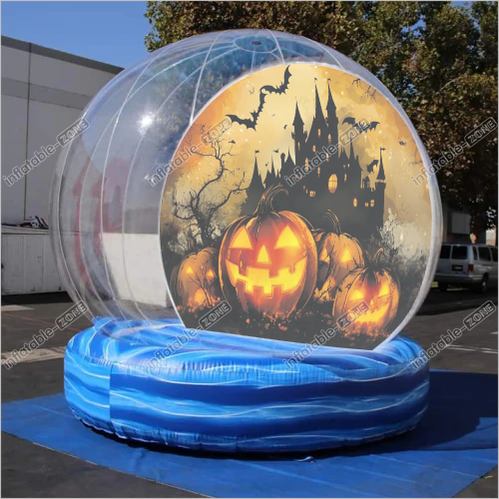 Inflatable Halloween Snow Globe Bounce House Snow Globe Airblown Infla