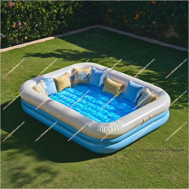 Inflatable Water Fun Sofa Pool Water Play Backyard Inflatable Pool Sof