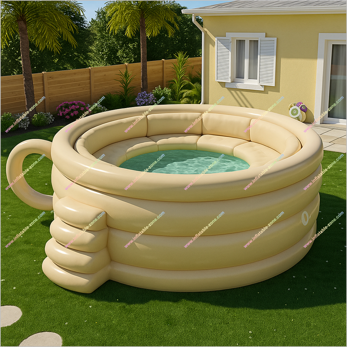 Garden Backyard Inflatable Teacup Pool Family Entertainment Center Tea