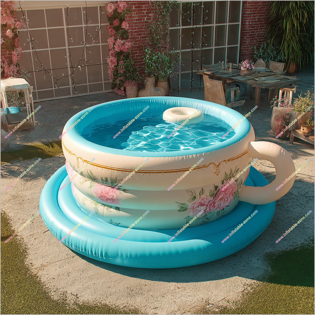 Summer Holiday Inflatable Pool Teacup Best Outdoor Water Toy Inflatable ...
