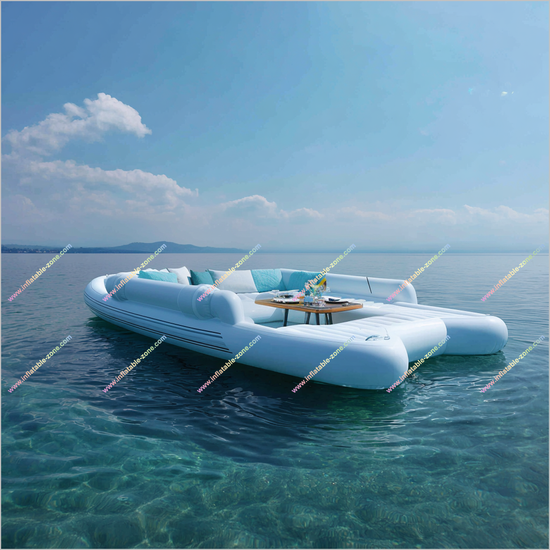 Ultimate Relaxation Inflatable Yacht Float Outdoor Water Party Mega Ya