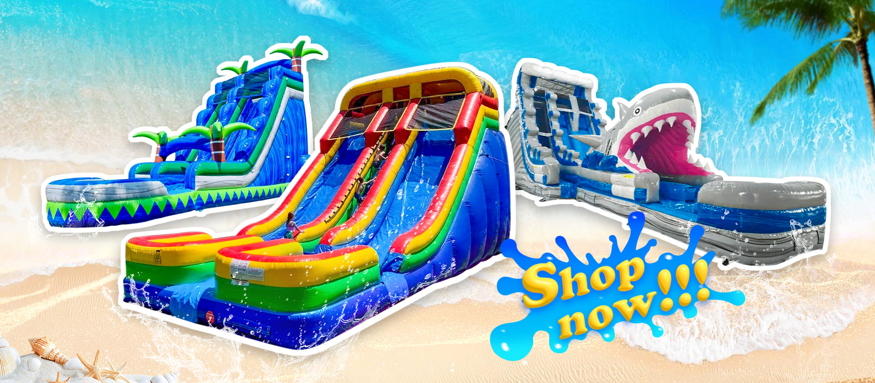 Inflatable Zone: White Bounce House, Inflatable Nightclub, Water Slide