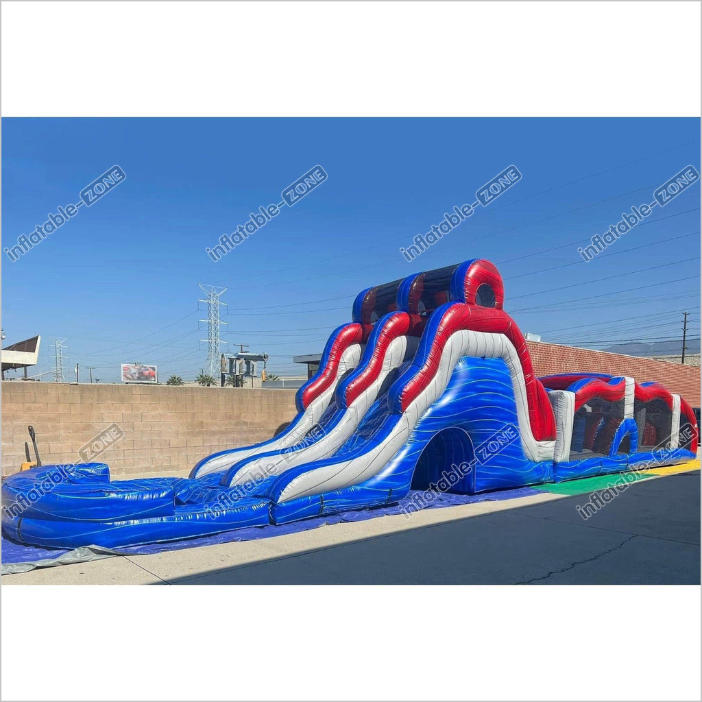 Inflatable Assault Course Near Me Nerf Obstacle Course Water Slide Bla