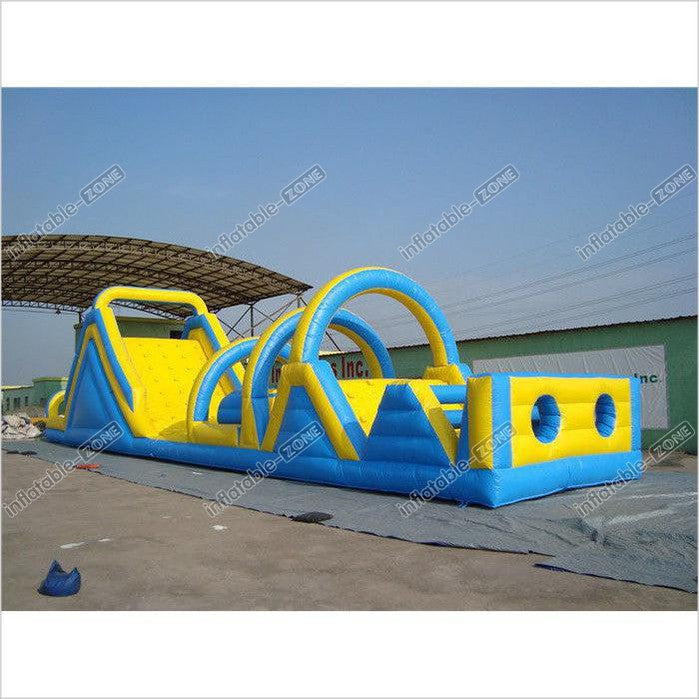 Fun Inflatable Water Obstacle Course Water Slide For Birthday Party ...