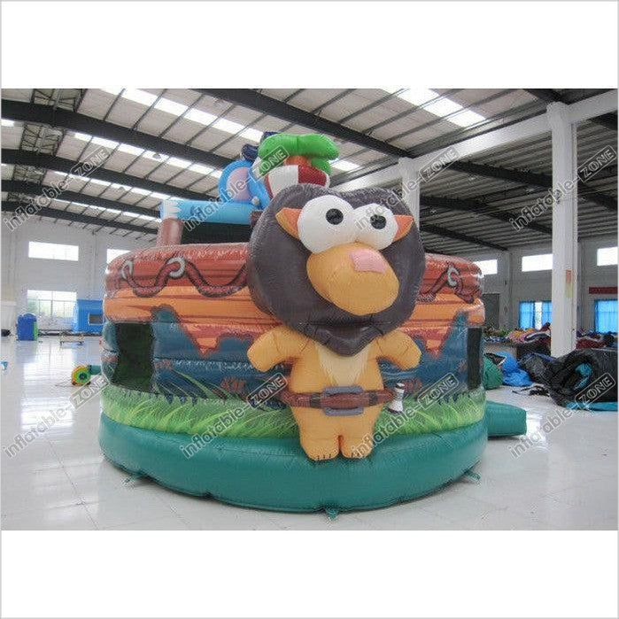 Elephant Inflatable Pirate Ship Bouncer Animals Pirate Boat Silk ...