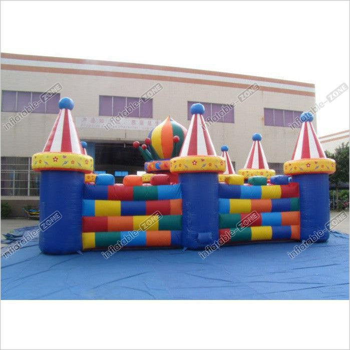 Colourful Circus Big Inflatable Maze Sport Game Outdoor Inflatable ...