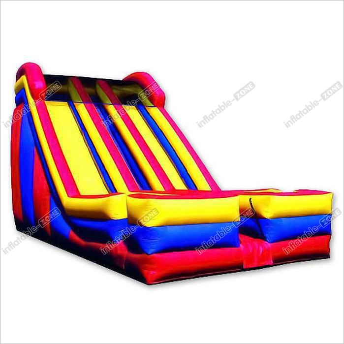 Dual 2 Lanes Large Inflatable Slide 0.55 Mm PVC Tarpaulin Enviroment