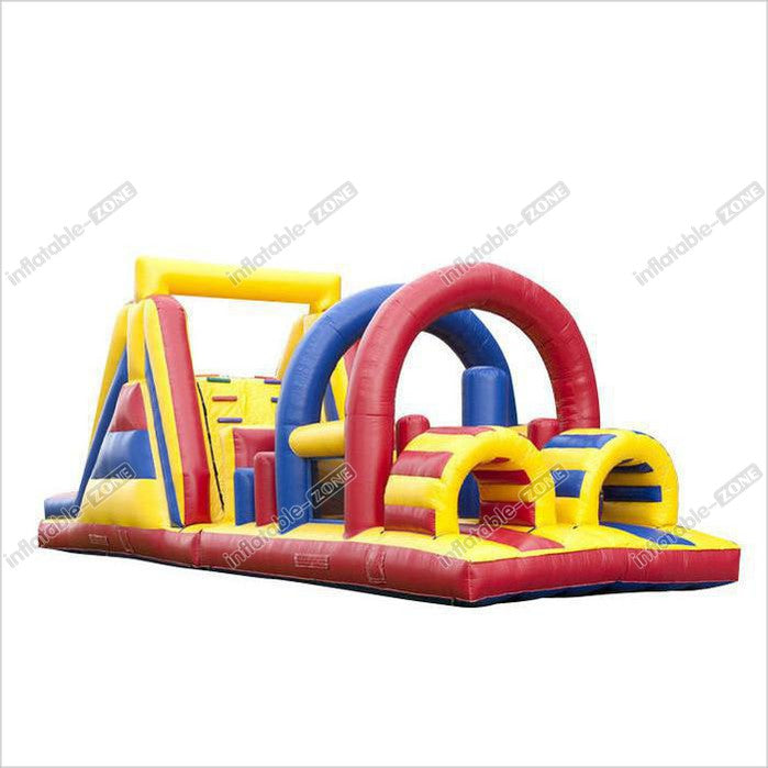 Outdoor Games Obstacle Course Jump House , Moon Bouncy Obstacle Course