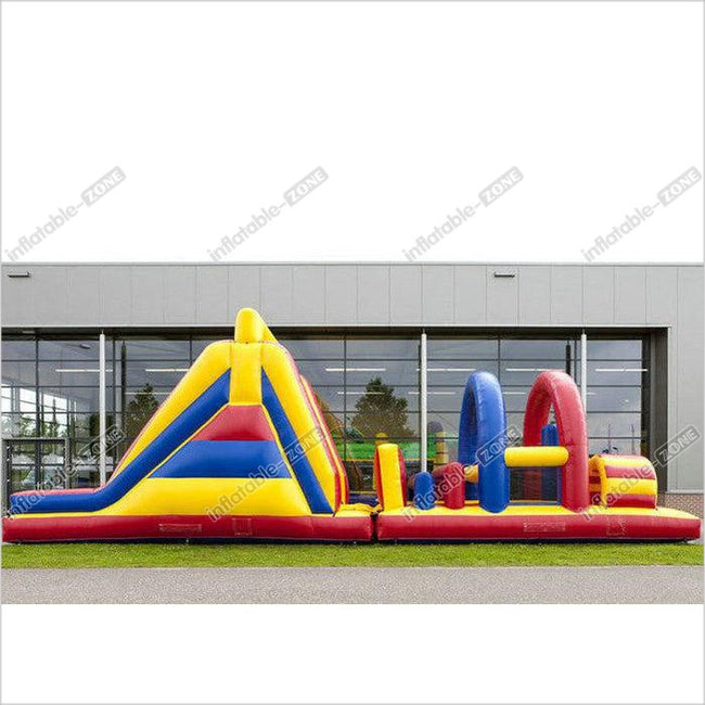 Outdoor Games Obstacle Course Jump House , Moon Bouncy Obstacle Course