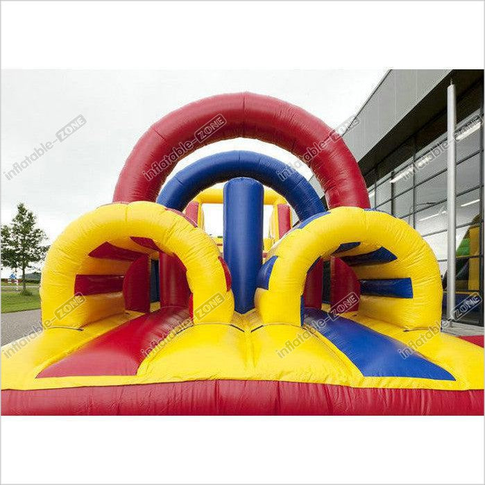 Outdoor Games Obstacle Course Jump House , Moon Bouncy Obstacle Course ...