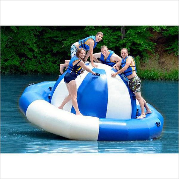 Water Park Inflatable Saturn Rocker , Attractive Blue Inflatable Water