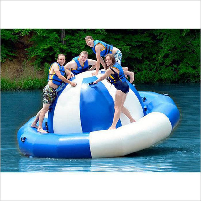 Water Park Inflatable Saturn Rocker , Attractive Blue Inflatable Water