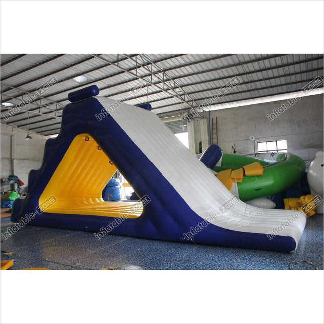 Airtight Inflatable Slide For Water Games , Dark Blue Sealed Inflatabl
