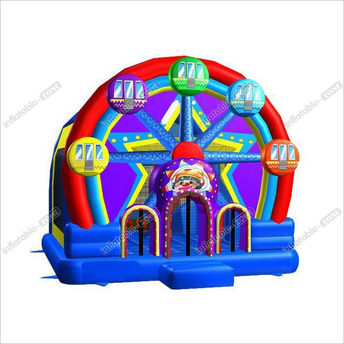 Commercial Inflatable Bouncer House Combo 0.55MM PVC Ferris Wheel ...