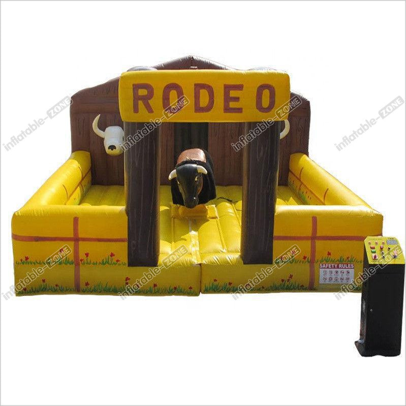 Funny Mini Indoor Inflatable Mechanical Pulling Rodeo Bull PVC For ...