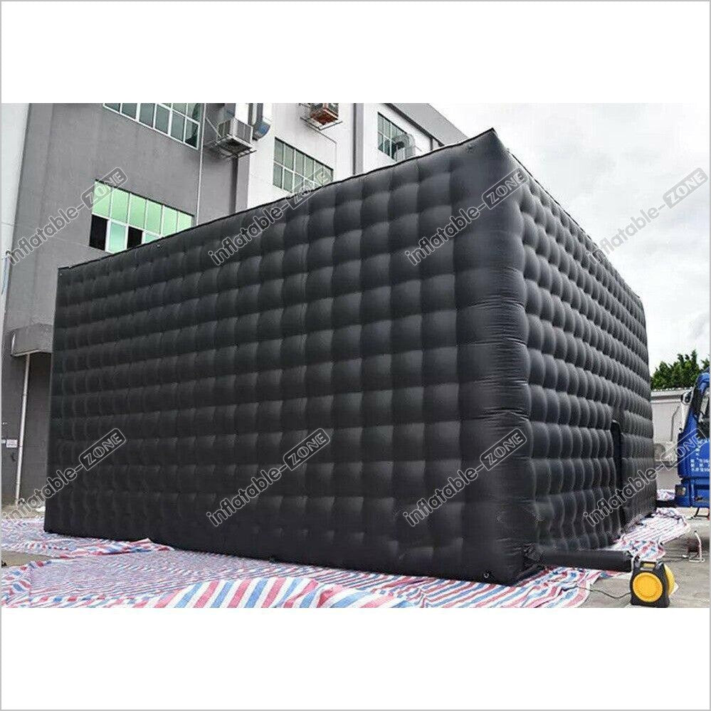Black Large Inflatable Cube Tent Party Disco Booth Nightclub Outdoor ...