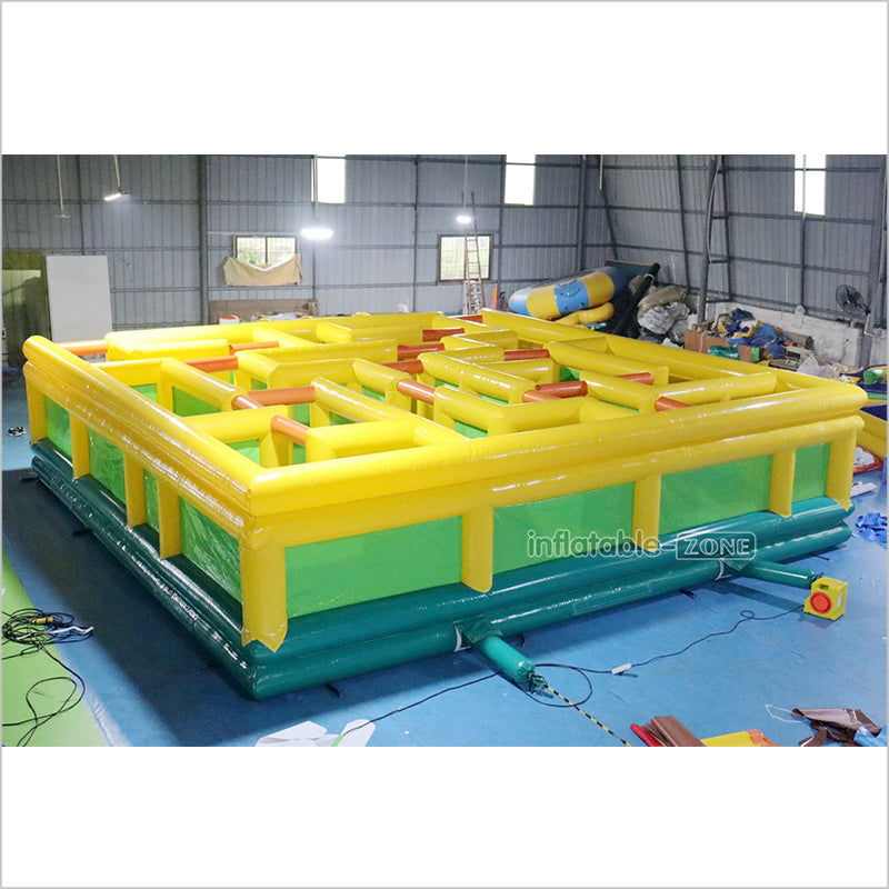 Commercial Giant Inflatable Labyrinth Maze Inflatable Maze Square Obst