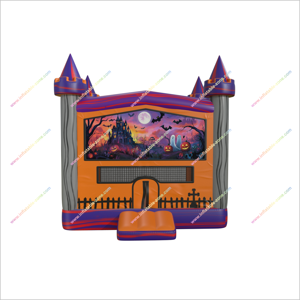 Inflatable Pumpkin Ghost Haunted House Jumping Castle Outdoor Play ...