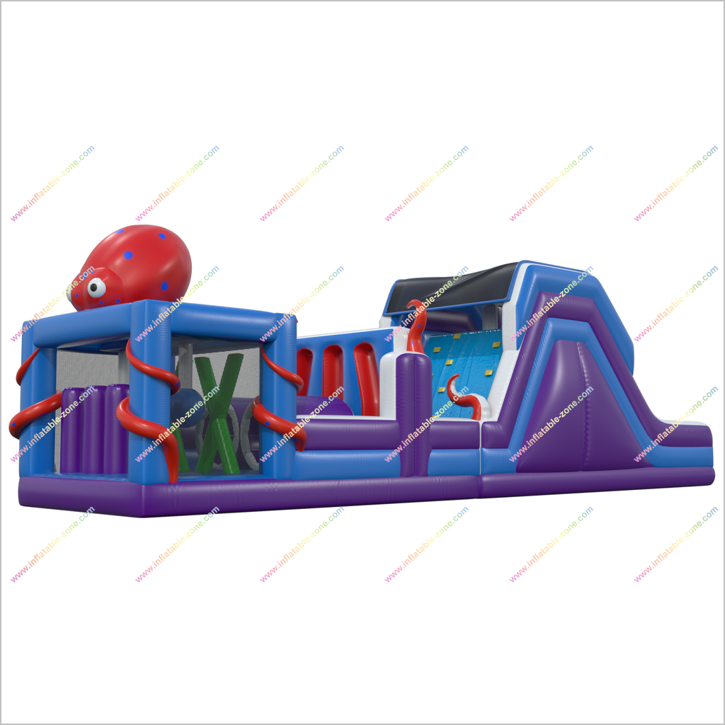Inflatable Obstacle Course Rental Near Me Blow Up Octopus Obstacle Cou