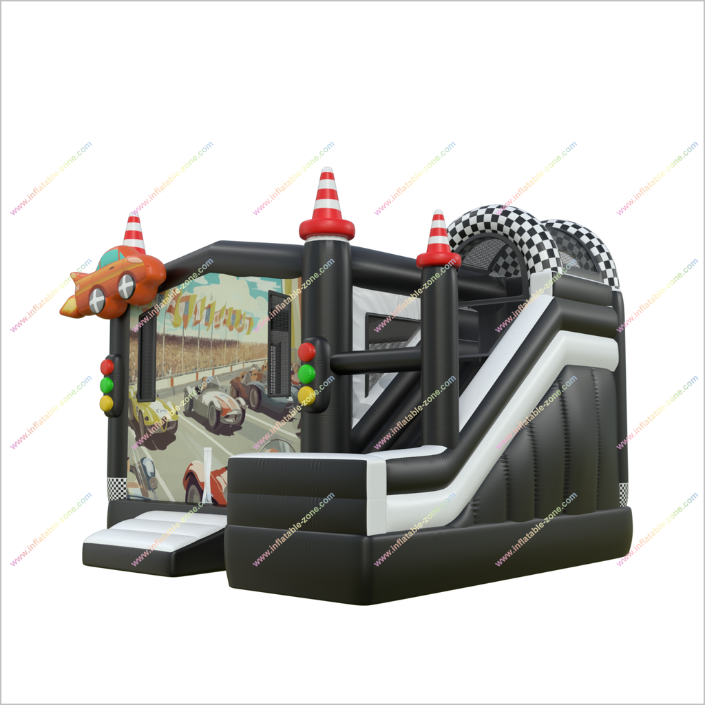 Cars Theme Party Bounce House Slide Rental Inflatable Combos Jumping C