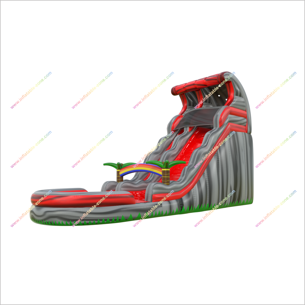 Lava Flow Water Slide Inflatable Pool Playground Wet And Dry Water Sli