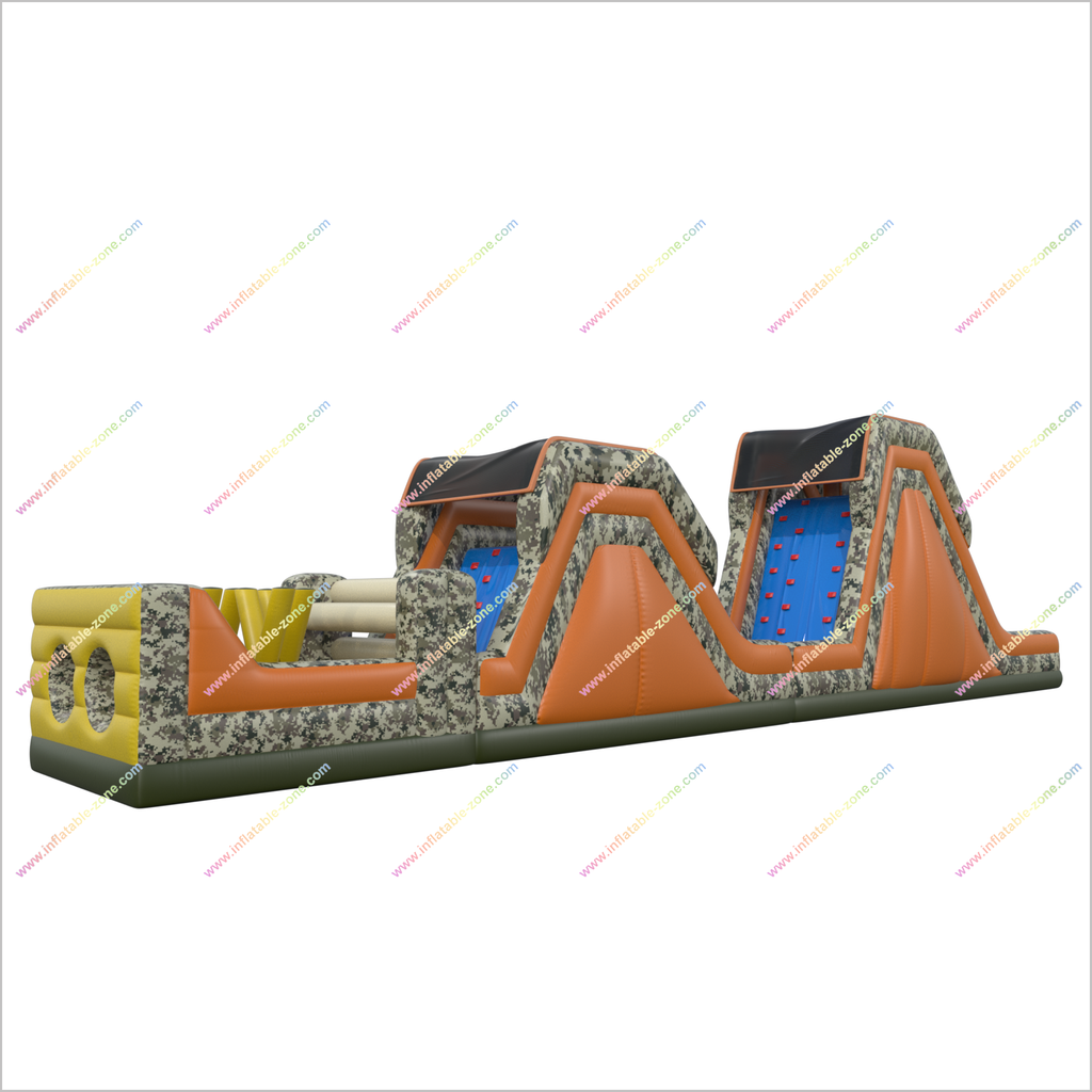 Inflatable Boot Camp Obstacle Course Rental Obstacle Jump House Bouncy