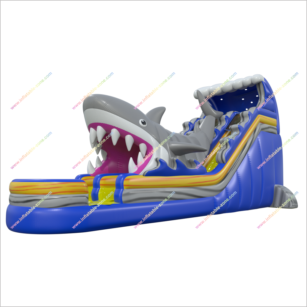 Giant Shark Inflatable Pool Water Slide Sunny Fun Entertainment Inflat