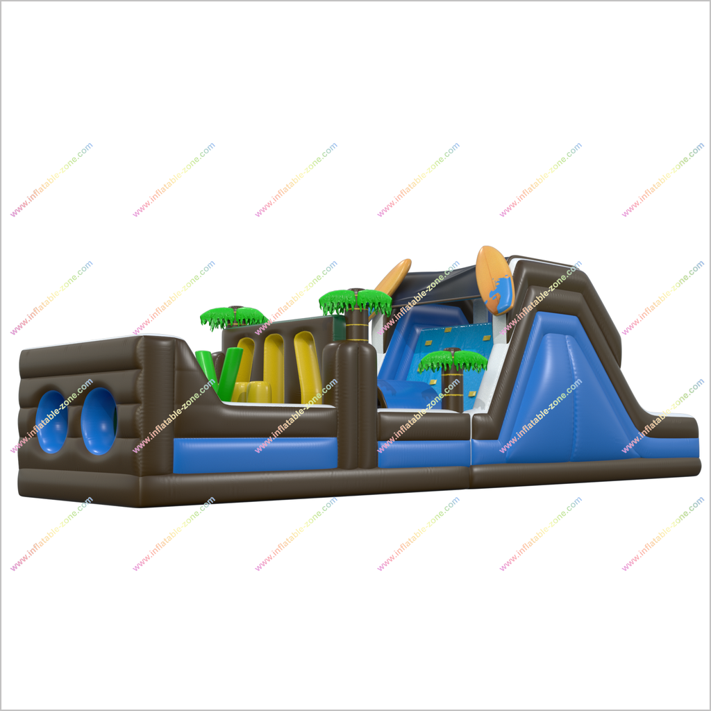 Best Sports Inflatable Assault Course Hire Tropical Adventure Palm Tre