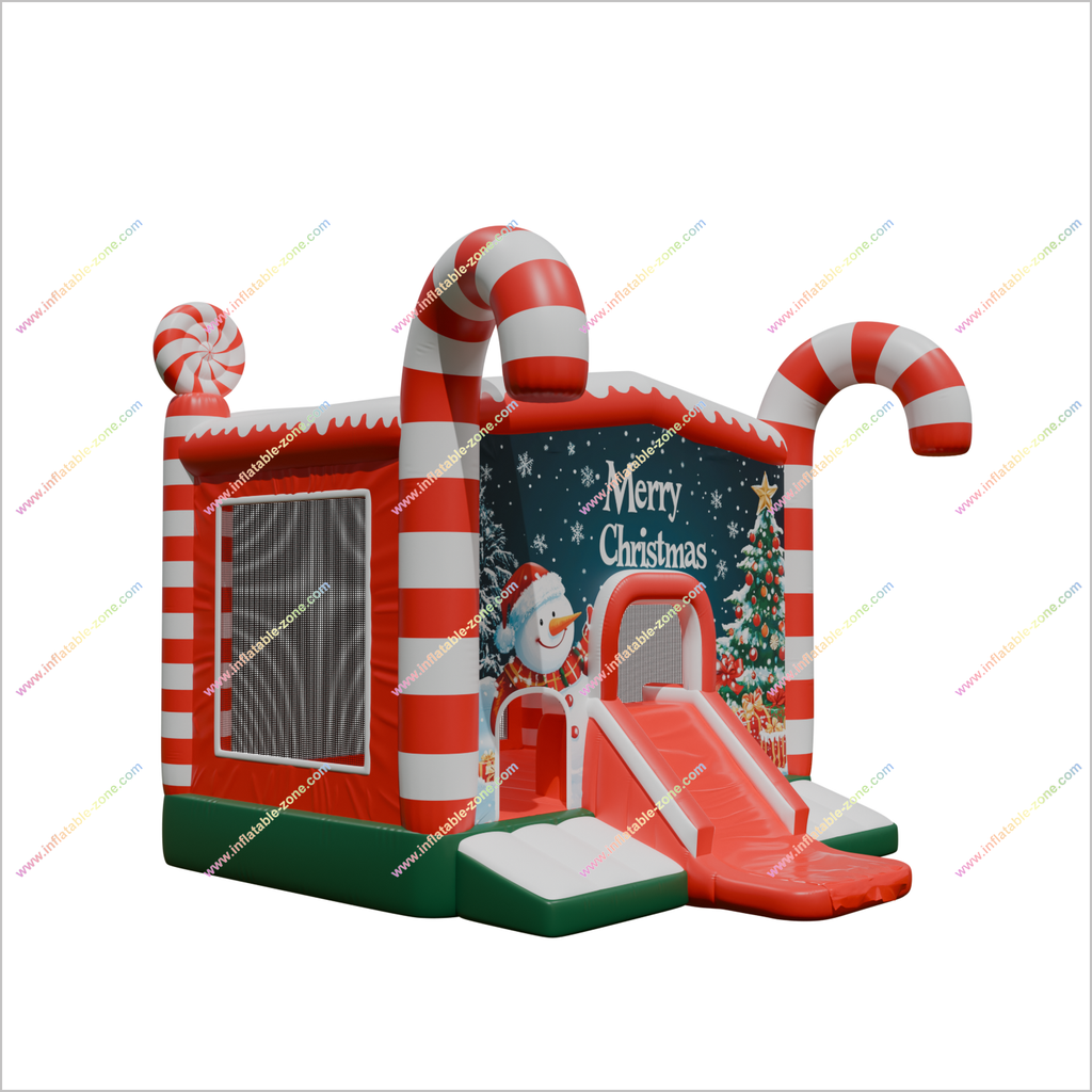 Candy Cane Land Target Inflatable Jumping Castle Christmas Tree And Sn