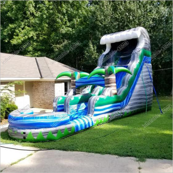 Inflatable Slide Water Slip Splash Target Big Slides For Adults Bounce ...