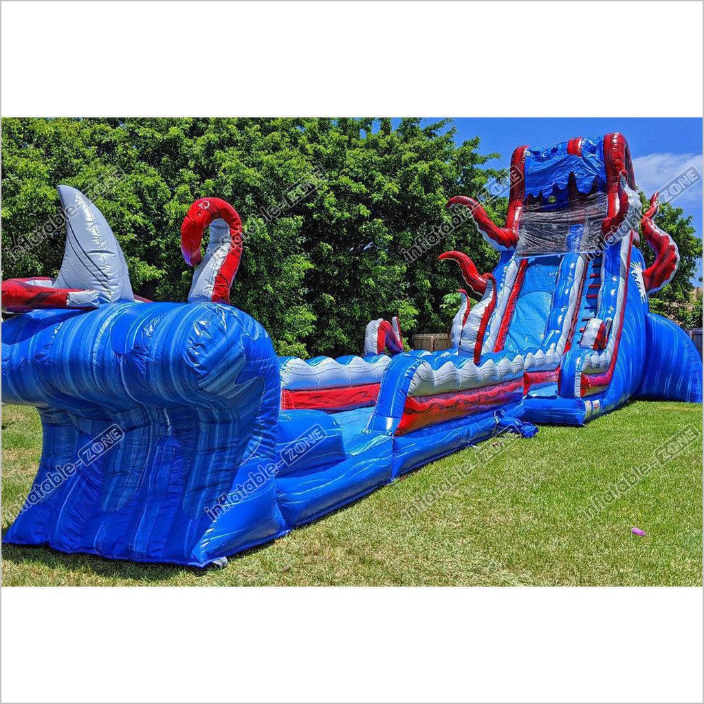 Inflatable Pool Slide Water Slides Above Ground Blow Up Yard Slip Boun