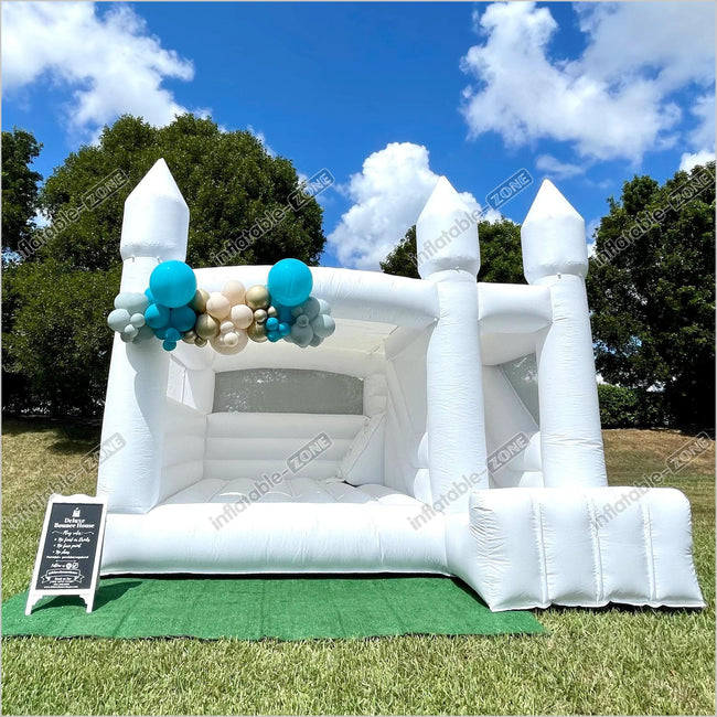Commercial Balloon Bouncy Castle Ball Pit Bounce House Slide Combo Whi
