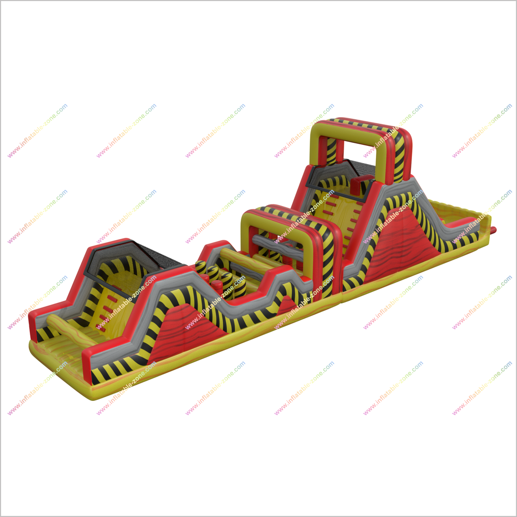 Toxic Games Inflatable Assault Courses Slide Climb Inflatable Ninja Wa